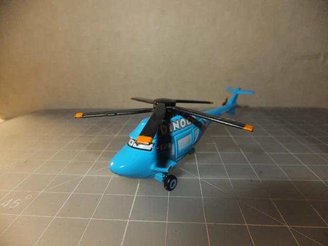 DISNEY PIXAR CARS Dinoco Helicopter Chopper Piston Cup Diecast Metal 1: ...