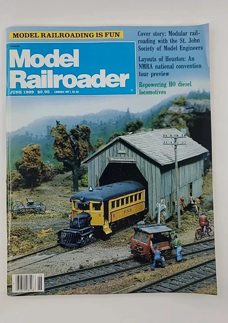 VINTAGE MODEL RAILROADER Magazine June 1989 Train Hobbyist Miniature $4 ...