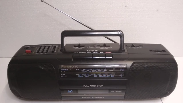 PANASONIC RX-FS420 BOOMBOX Cassette Tape AM FM Radio Portable Player ...