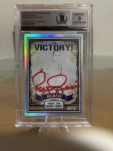 AUTOGRAPHE SIGNÉ ROYCE Gracie Beckett 2010 Topps UFC auto HOF JJ EUR 70 ...