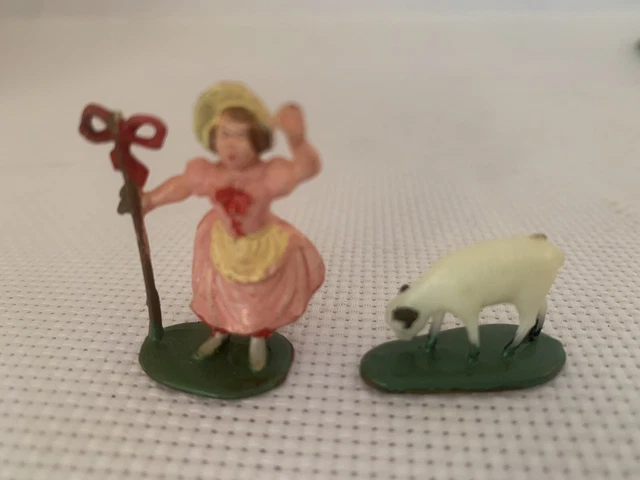 VINTAGE FAIRYKINS BO Peep & Sheep Nursery Rhyme Mini Handpainted ...