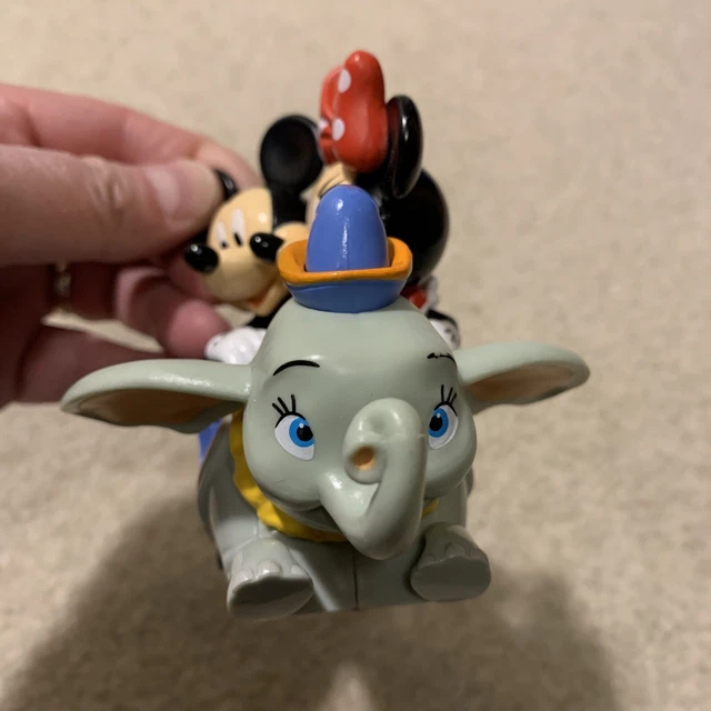 DISNEY THEME PARK Mickey Minnie Mouse Dumbo Ride Pullback Toy Car ...