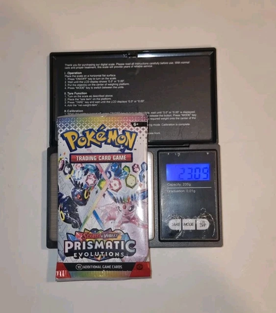 POKÉMON TCG - Prismatic Evolutions Booster Pack - Sealed - HEAVY PACK ...