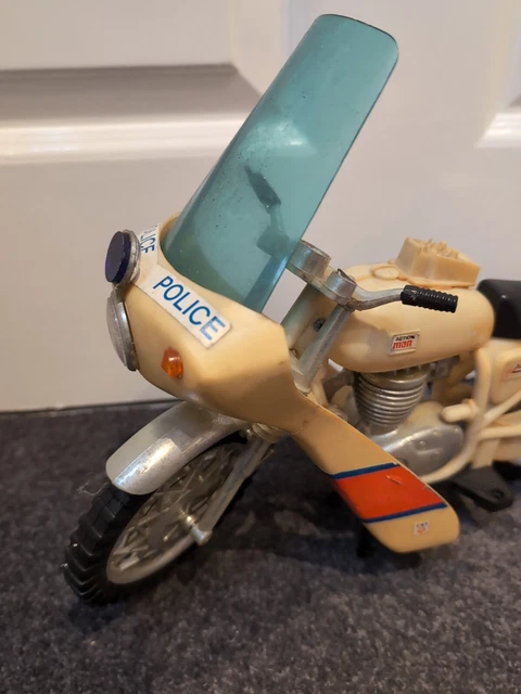 VINTAGE ACTION MAN Police Motorcycle Palitoy 1980S Patrol Motorbike ...