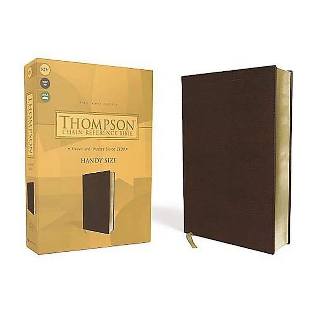 KJV THOMPSON CHAIN-REFERENCE Bible, Handy Size, Brown Leathersoft EUR ...