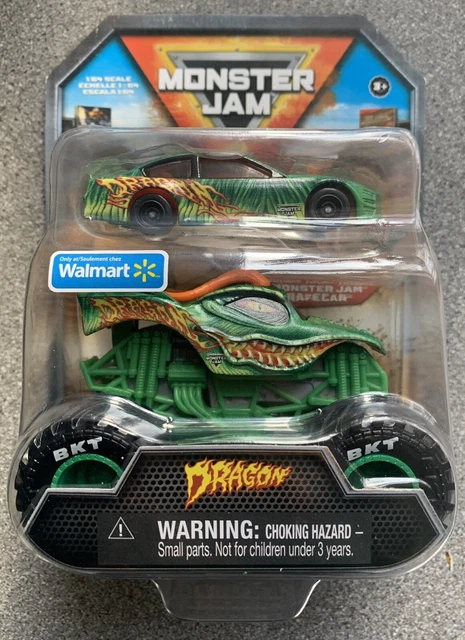 MONSTER JAM 1:64 Walmart Exclusive Dragon Truck & Car Series 4 Very ...