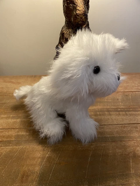 ASDA WHITE SCRUFFY Puppy Dog Soft Toy 12” Nose To Tail Plush £7.99 ...