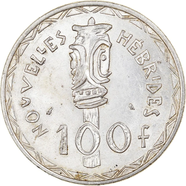 MÜNZE, NEW HEBRIDES, 100 Francs, 1966, Paris, SS+, Silber, KM:1 ...