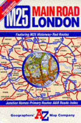 M25 MAIN ROAD Map of London FOLDED MAP T20 £6.80 - PicClick UK