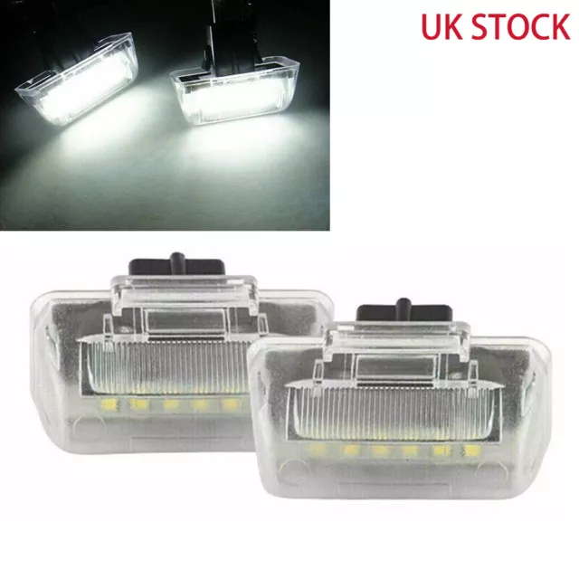 PAIR LED LICENSE Plate Light For Ford Transit Rear Number Plate Lamp ...