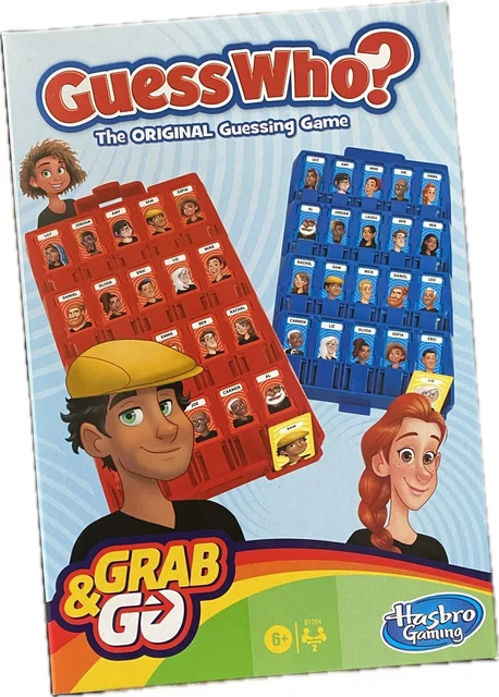 GUESS WHO GRAB and Go Game - Travel Size The Original Guessing Game ...
