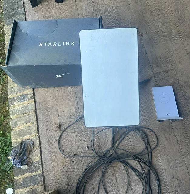 STARLINK V2 SATELLITE Dish Kit with Router Cables Mount Etc.- UTA-212 ...