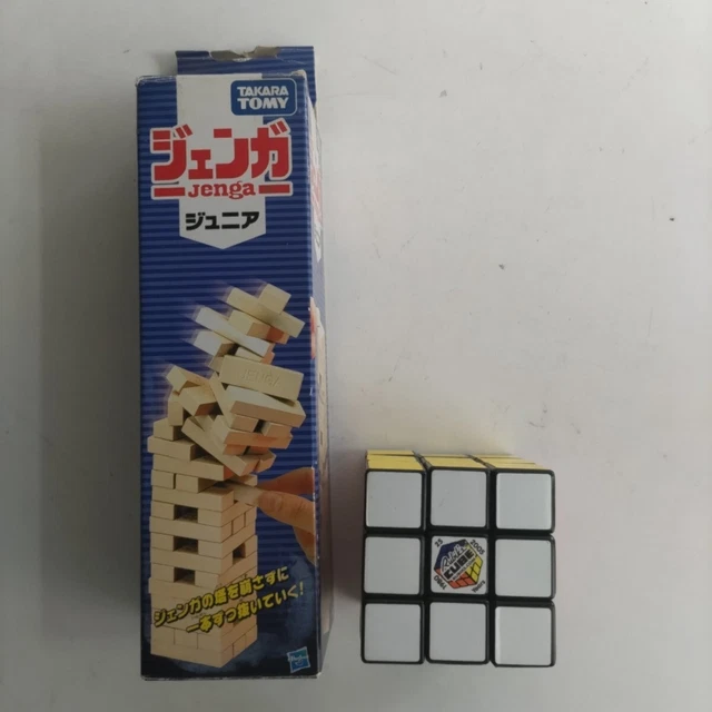 TAKARA TOMY JENGA Junior 54 Block Game Kids Family Toy Used Bonus ...