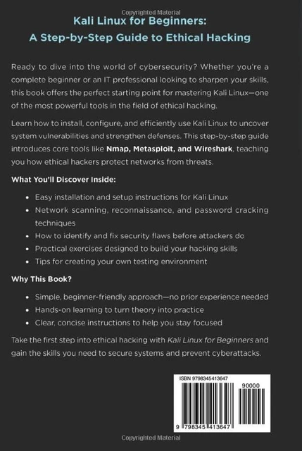 KALI LINUX FOR Beginners; A step-by-step Guide to Ethical Hacking ...