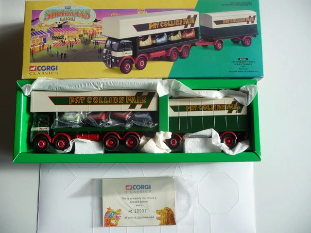 CORGI SHOWMANS 09901 ERF Dodgem Truck and Box Trailer Set - Pat Collins ...