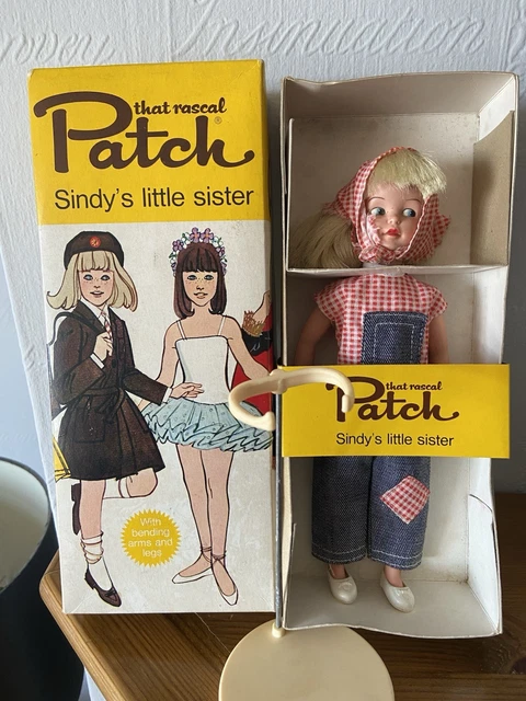 VINTAGE PEDIGREE SINDY Patch Doll In Original Box With Stand £31.91 ...