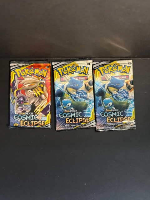 POKEMON TCG SUN & Moon Cosmic Eclipse Booster Packs (3 Total) $10.50 ...