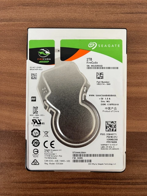 SEAGATE FIRECUDA 2TB Intern 5400RPM ST2000LX001 HDD Festplatte 2,5Zoll ...