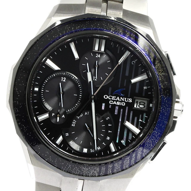 CASIO OCEANUS MANTA OCW-S5000E-1AJR Orologio da uomo solare Makie ...