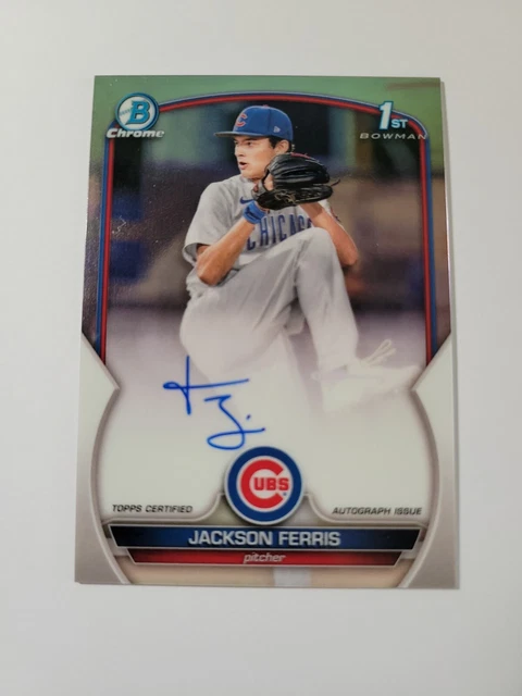2023 BOWMAN CHROME Jackson Ferris 1st Prospect Auto CUBS #CPA-JF $11.07 ...
