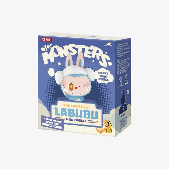POP MART 🌈AUTHENTIC Labubu THE MONSTERS Wacky Mart Series Fridge Magnet ...