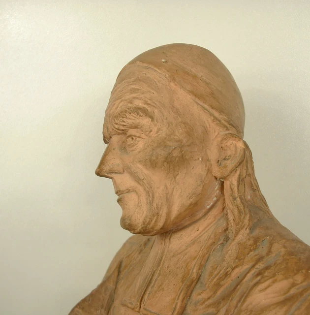 BUJON 1854 BUST of Canon Mr Provost parish priest Saint Nicaise Rouen ...