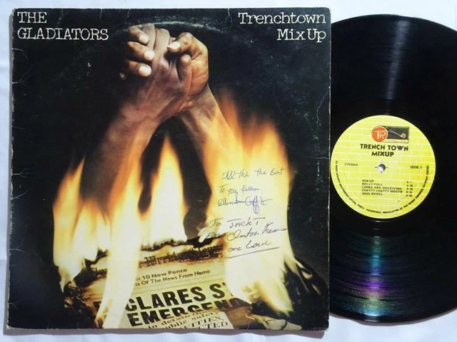 GLADIATORS TRENCHTOWN MIXUP ALBERT GRIFFITHS ORIG REGGAE ROOTS LP ...