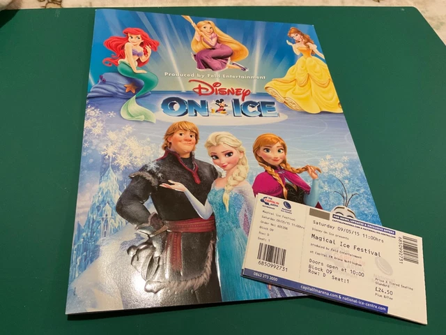 DISNEY ON ICE magical ice festival Nottingham 2015 theatre programme ...