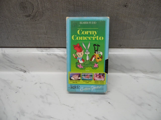 🎆ELMER FUDD BUGS Bunny Corny Concerto VHS VCR Video Tape Used Cartoon🎆 ...