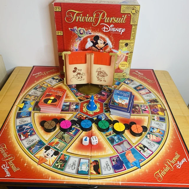 TRIVIAL PURSUIT DISNEY Edition Game Rare Red Box Parker Pixar 2005 100% ...