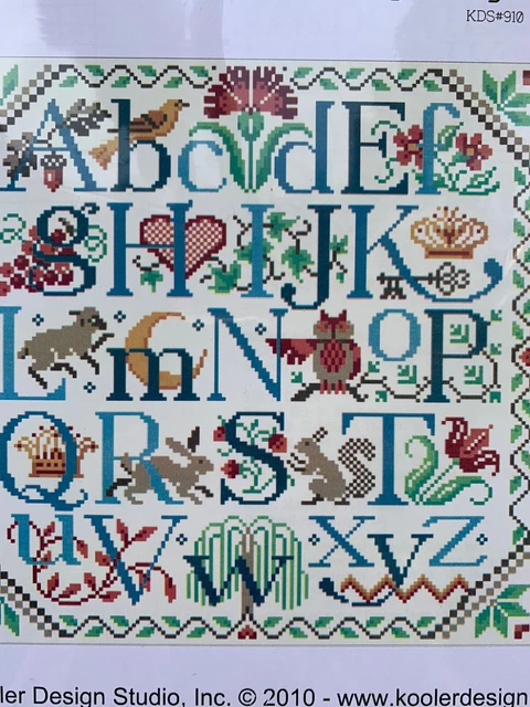 KOOLER DESIGN STUDIO Nature's Alphabet, Chart by Sandy Orton £12.00 ...
