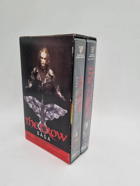 THE CROW SAGA VHS 2 TAPE SET THE CROW AND CITY OF ANGELS Video Tapes ...