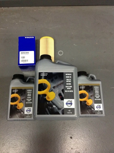 GENUINE VOLVO SERVICE Kit all D5 V70/X70/XC90/S60/S80 Oil Filer and ...