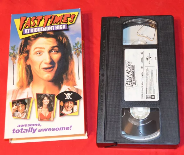 Fast Times At Ridgemont High Vhs Video Tape Sean Penn Vintage Movie 1987 Mca Eur 965 Picclick Fr