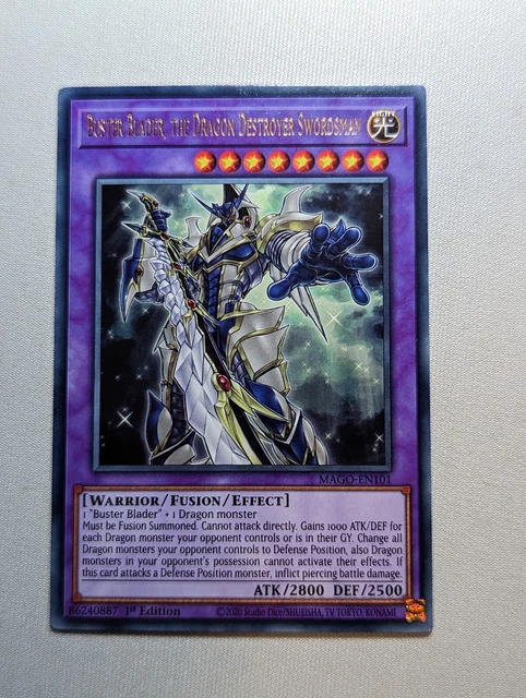 BUSTER BLADER, THE Dragon Destroyer Swordmaster MAGO-EN101 Gold Rare ...