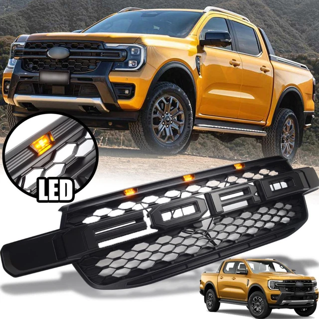 BLACK GRILLE LED Fit Ford next generation Ranger WILDTRAK XLT SPORT ...