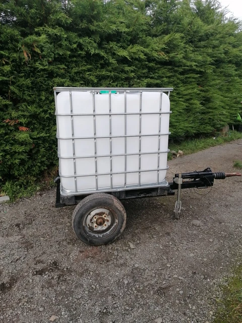 IBC WATER TANK Trailer Atv Towable Water Bowser £425.00 - PicClick UK