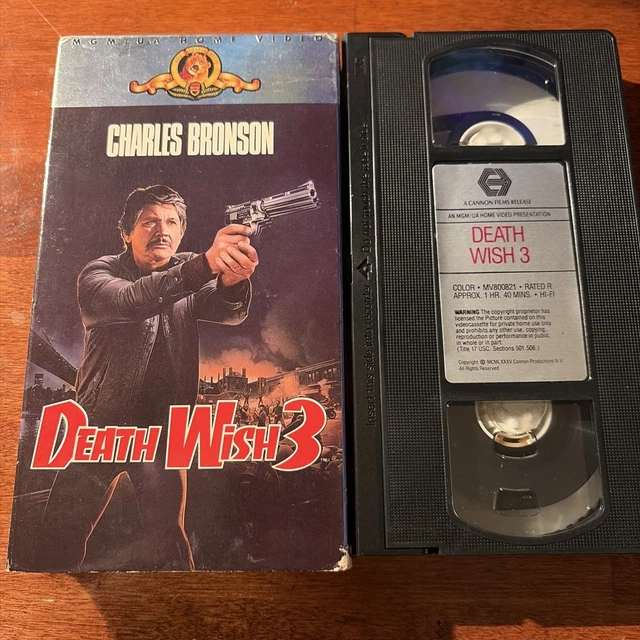 DEATH WISH 3 VHS 1985, 1987 Charles Bronson **Buy 2 Get 1 Free** £7.05 ...