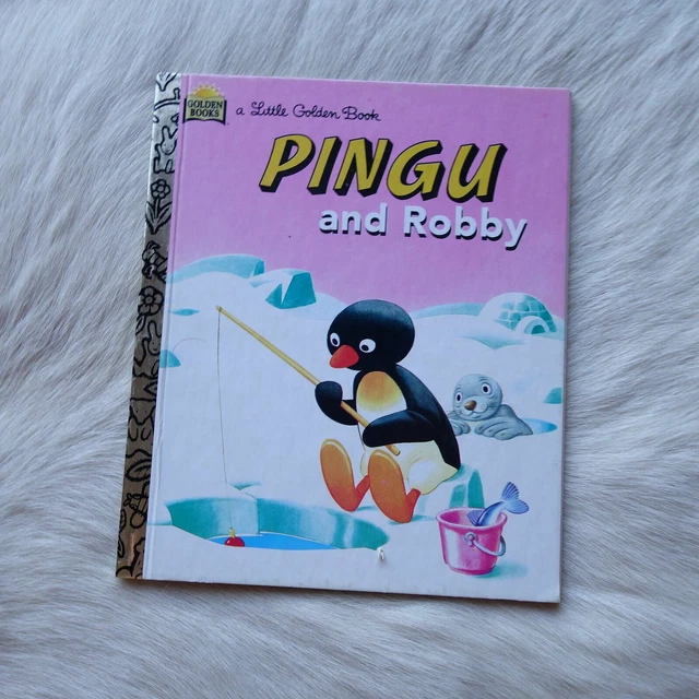 PINGU AND ROBBY 1996 Vtg PINGU Tv Show Book Vtg Little Golden Book £10. ...