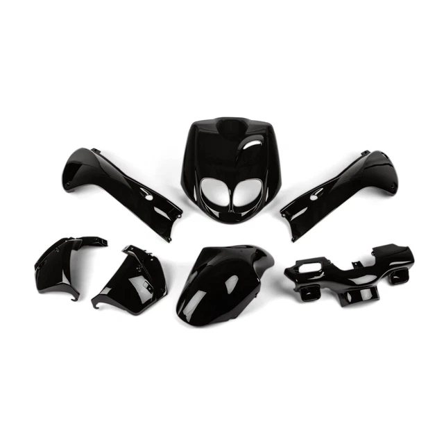 KIT CARENA 7 pezzi nero Str8 per Peugeot 100 Trekker 1999-2006 EUR 203 ...