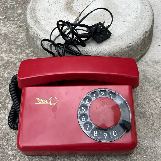 VINTAGE 2006, POST-SOVIET USSR Rotary Telephone "Tyulpan-01" / "Тюльпан ...
