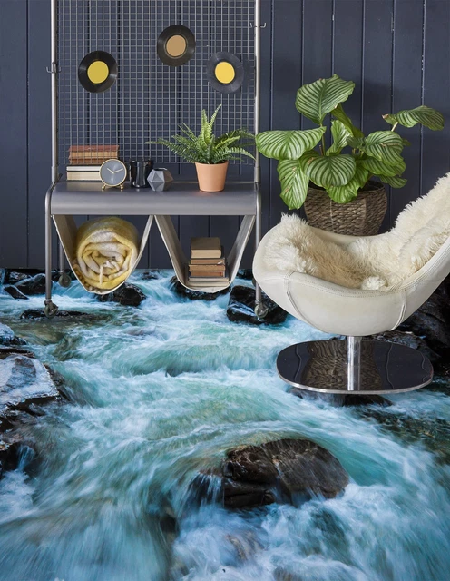 3D OCEAN STONE K1255 Floor WallPaper Murals Wallpaper Mural Print Panda ...