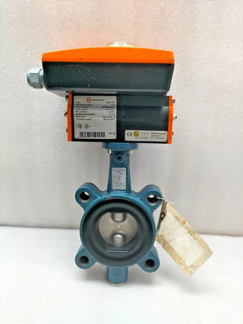EBRO Z014-A BUTTERFLY Valve | Eb4.1 Syd Actuator & Switch Box Sbu-M203 ...