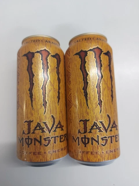TWO CANS OF Monster Java Salted Caramel American Coffee Caffeine Energy ...