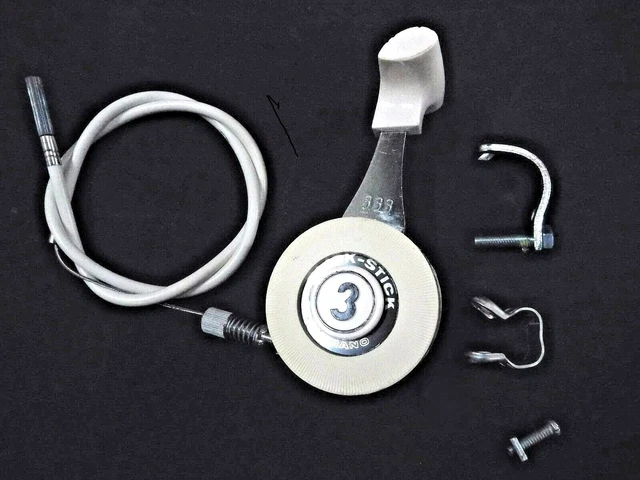 VINTAGE SHIMANO GEAR CONTROL Shifter 3 speed "333" set NOS £124.86 ...