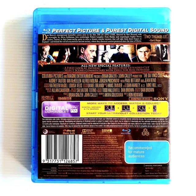 DA VINCI CODE + National Treasure Blu-ray 5 x Movie Bundle, Adventure, Region B $54.88 - PicClick AU