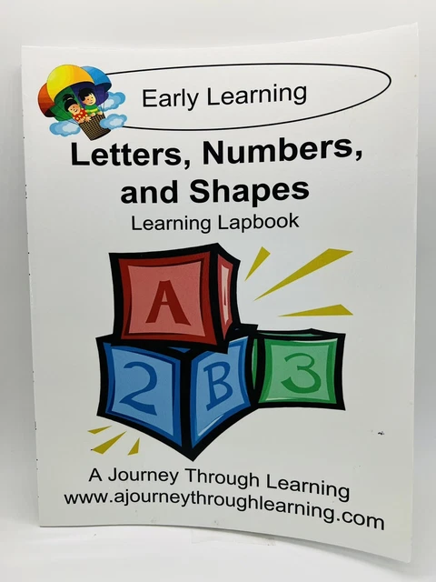 LETTERS NUMBERS AND Shapes Learning Lapbook Journey Through Learning ...