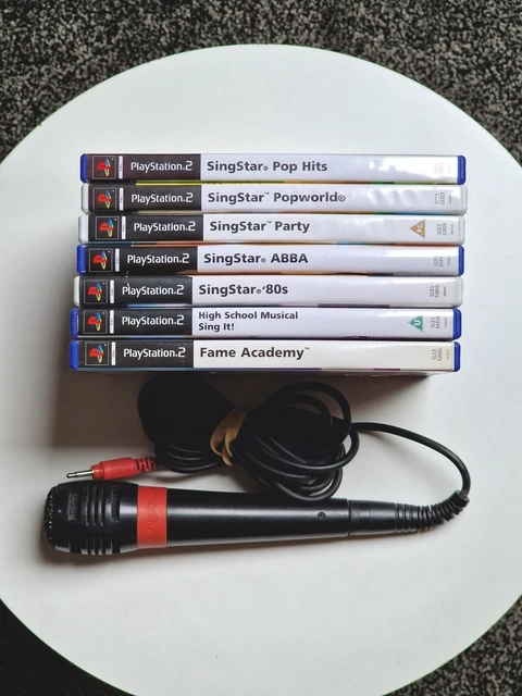 SINGSTAR + HIGH School Musical Games With Mic Bundle Ps2, PlayStation 2 ...