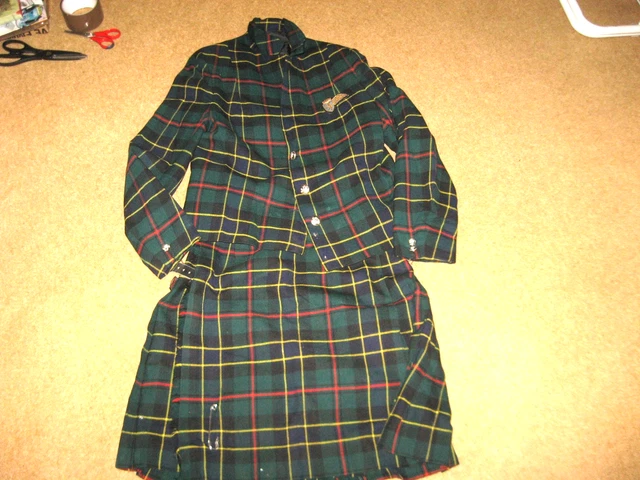 BCAL VINTAGE 1970S cabin crew uniform kilt & jacket hunting ogilvie ...