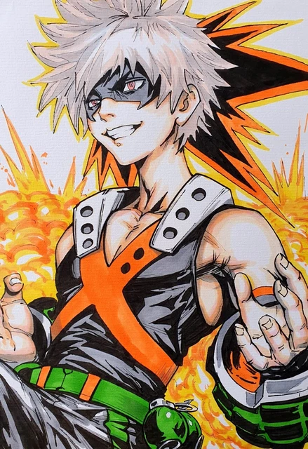 KATSUKI BAKUGO MY Hero Academia fan art,drawing,markers,comics,manga ...